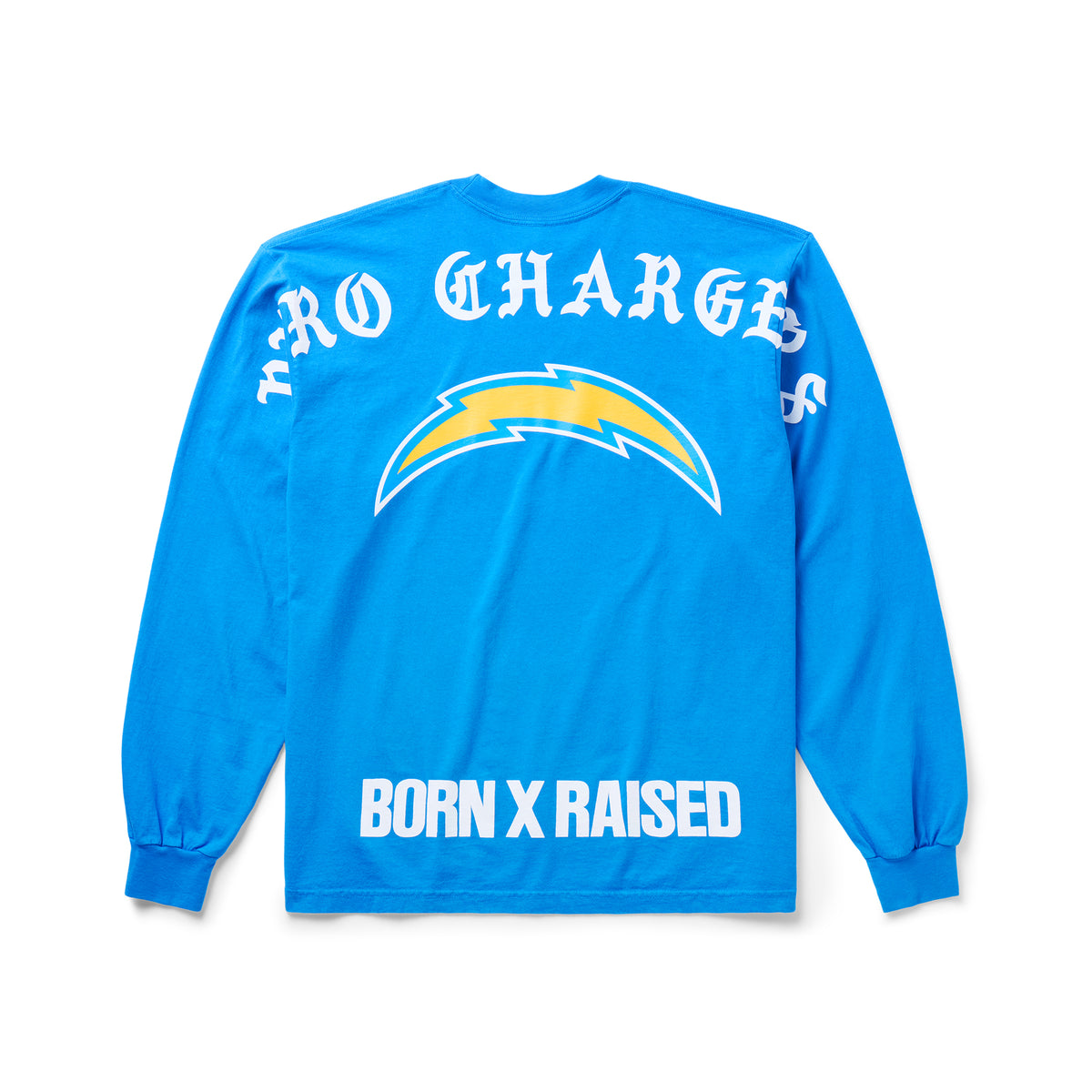 BORN X RAISED + CHARGERS "PURO CHARGERS" LONGSLEEVE: POWDER BLUE – Born X Raised
