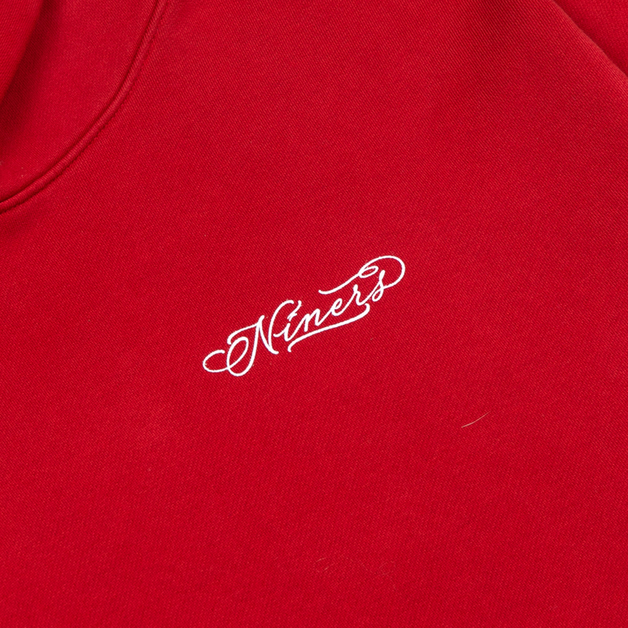 BORN X RAISED + 49ERS FINE LINE HOODIE: RED – Born X Raised