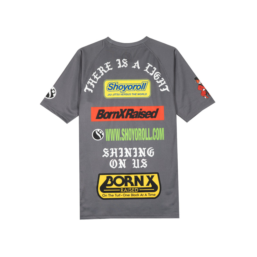 BORN X RAISED + SHOYOROLL RASH GUARD: GREY – Born X Raised